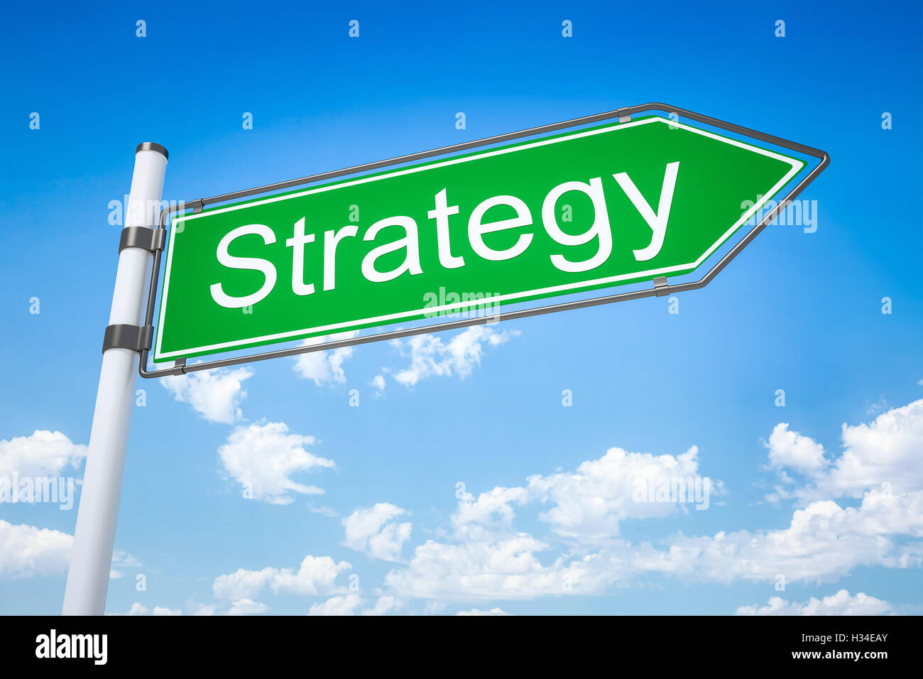 road sign arrow strategy Stock Photo - Alamy