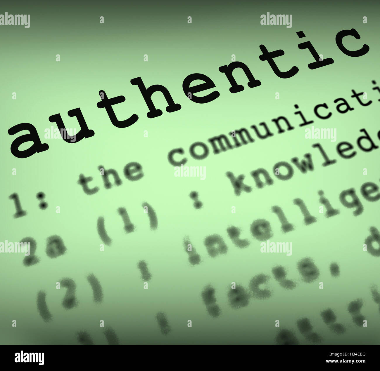 Authentic Definition