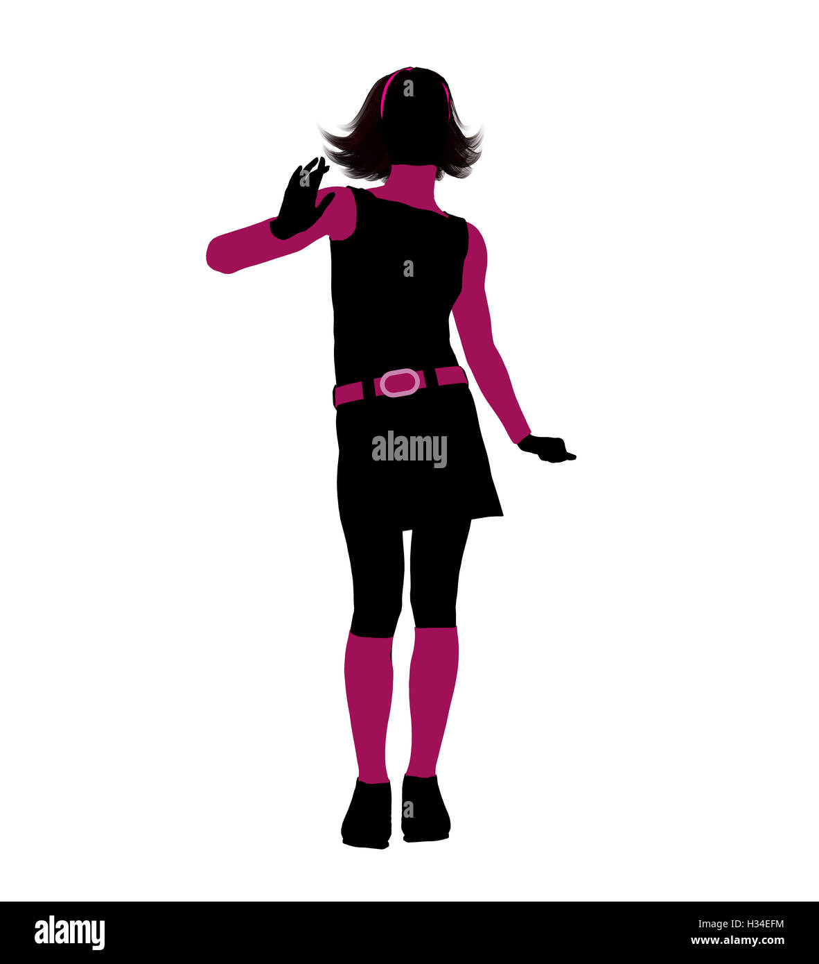 Go Go Dancer Illustration Silhouette Stock Photo - Alamy