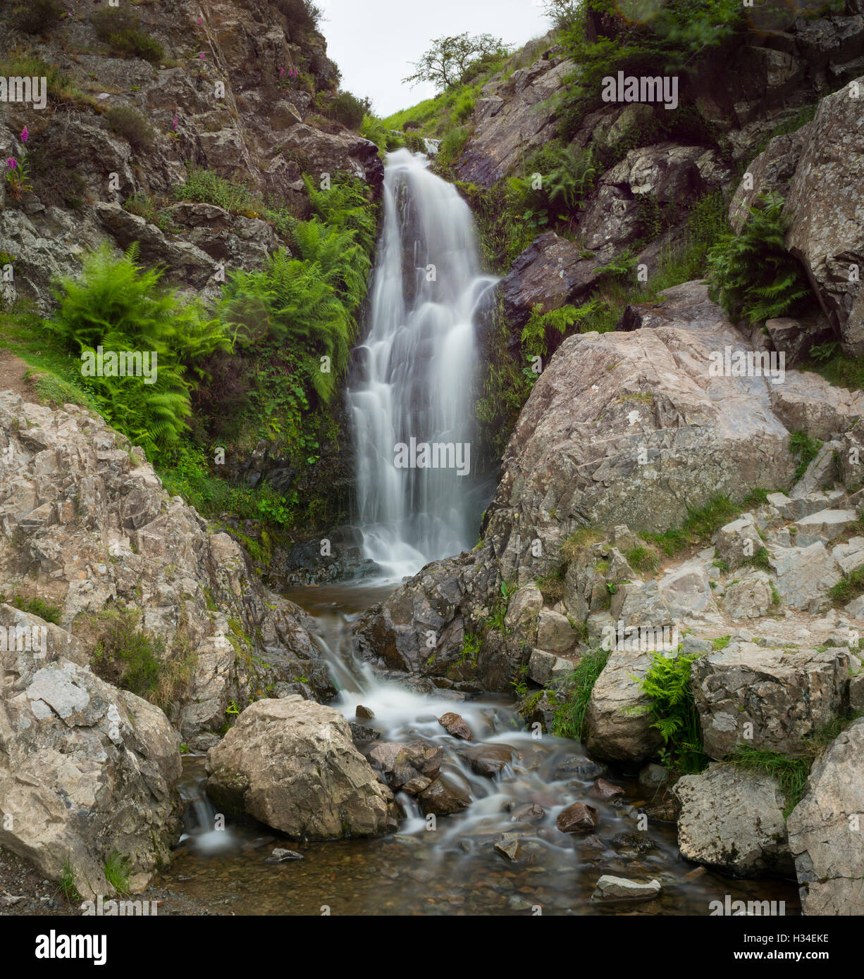 Lightspout waterfall shropshire hi-res stock photography and images - Alamy