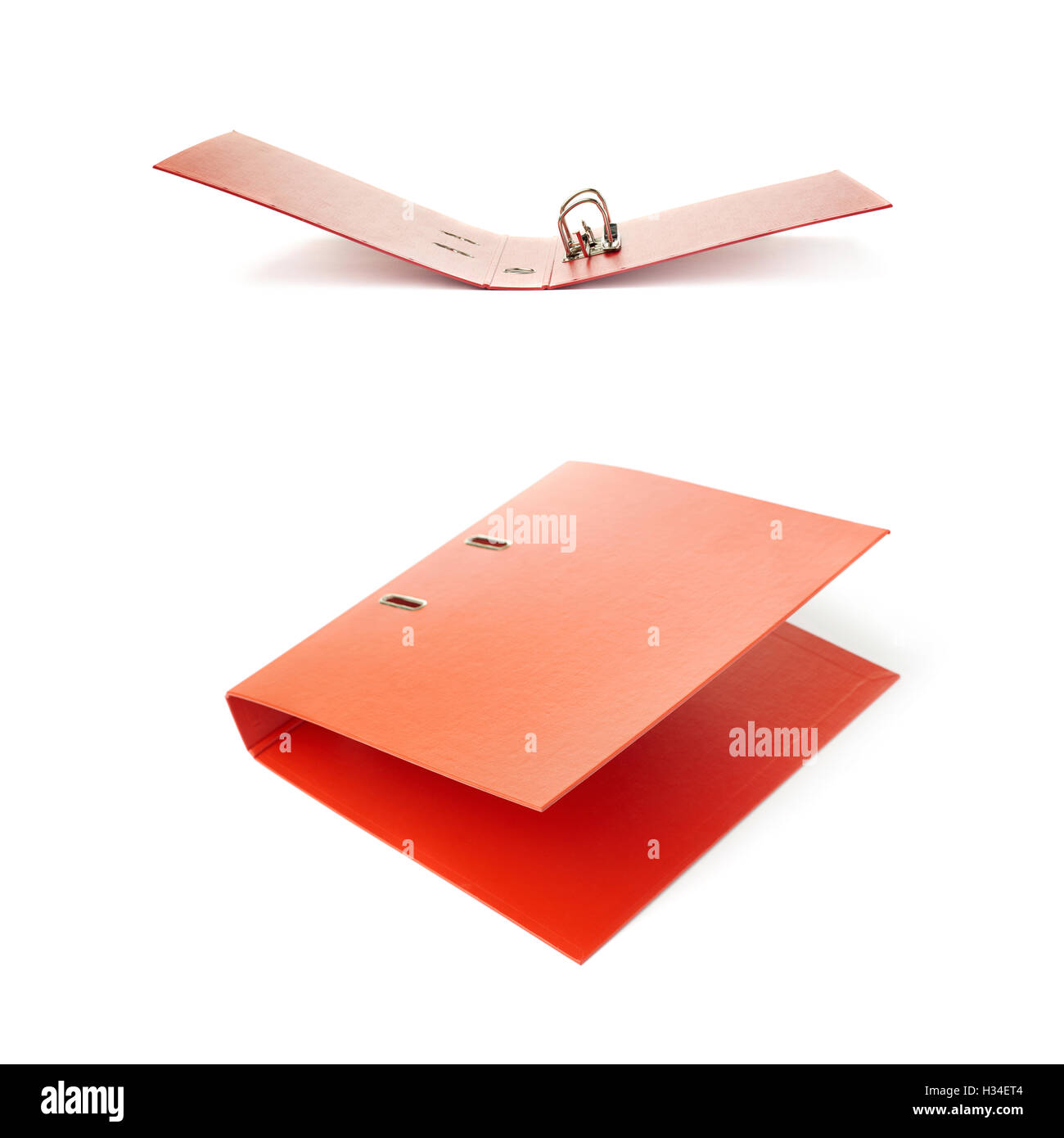 Set of Office folder isolated over the white background Stock Photo - Alamy