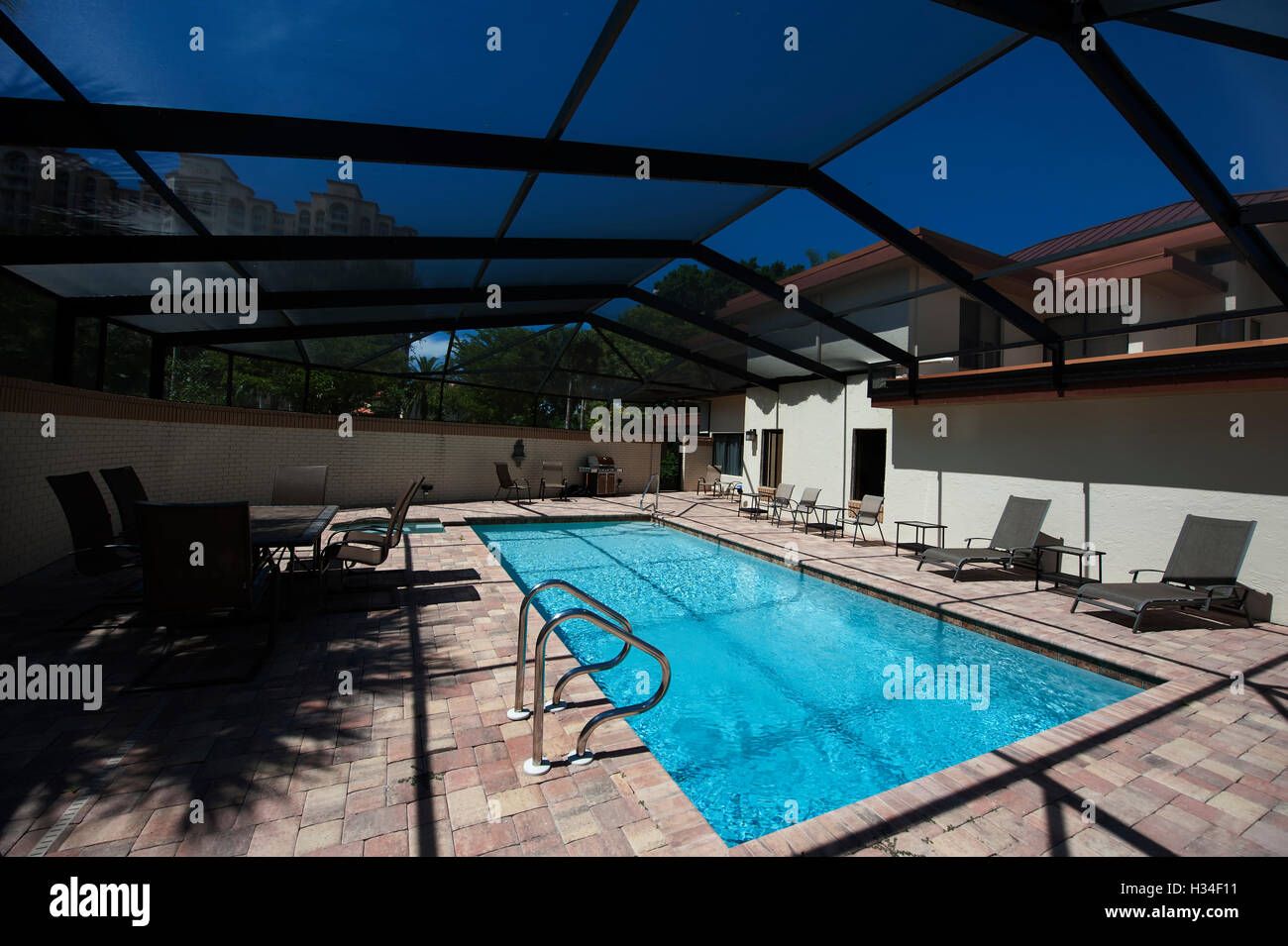 Swimming pool roof covering hi-res stock photography and images - Alamy