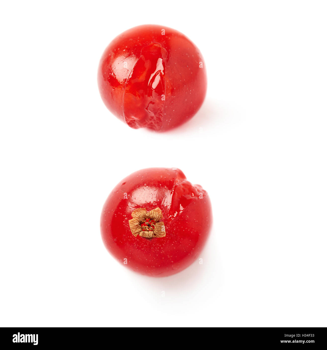 Set of Single Red Currant isolated over white background Stock Photo ...