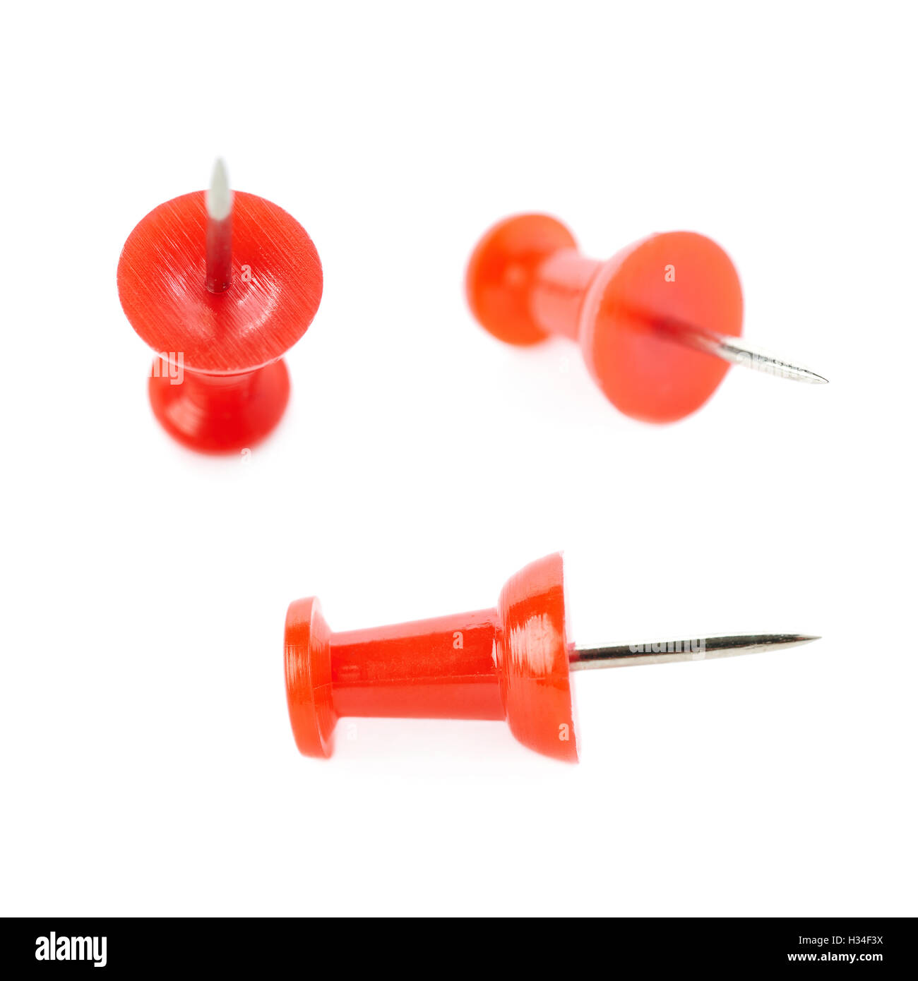 Set of Plastic pin isolated over the white background Stock Photo - Alamy