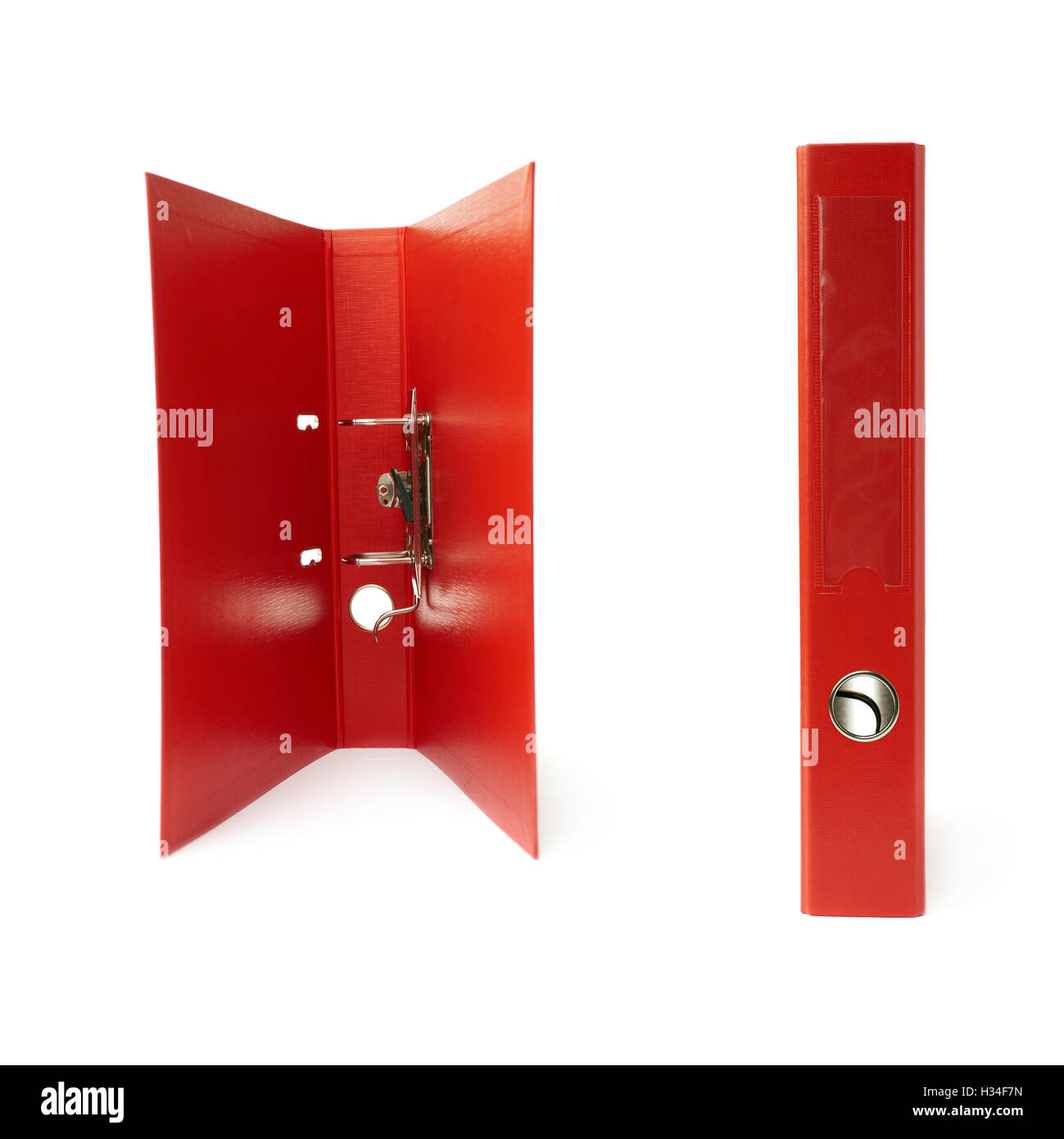 Set of Office folder isolated over the white background Stock Photo - Alamy