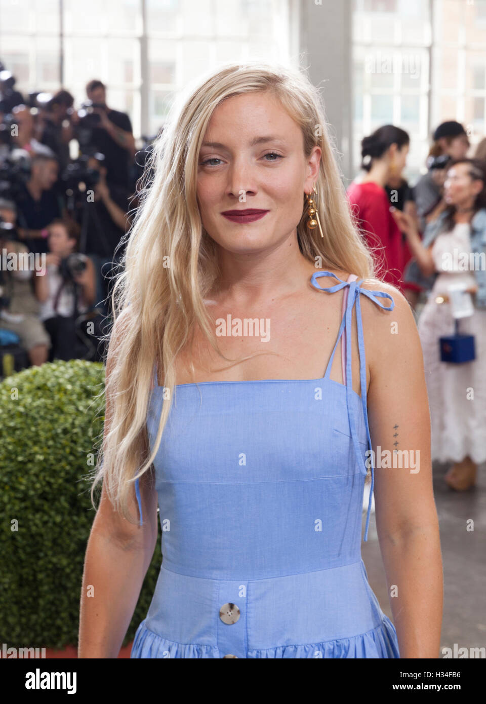 New York, NY USA - September 10, 2016: Kate Foley attends runway for ...