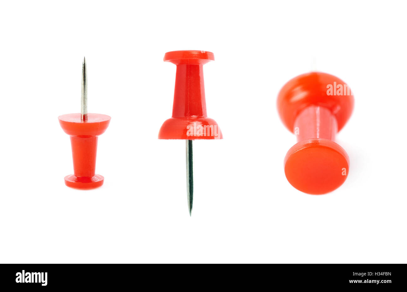 Set of Plastic pin isolated over the white background Stock Photo - Alamy