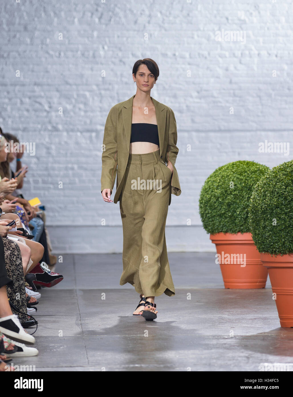 New York, NY USA - September 10, 2016: Model walks runway for TIBI ...