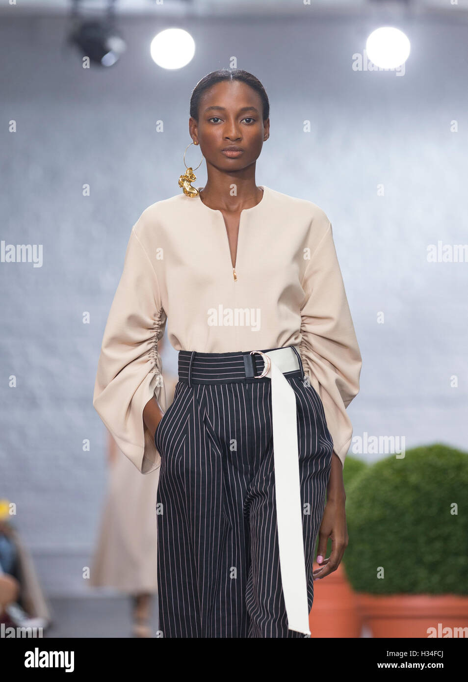 New York, NY USA - September 10, 2016: Model walks runway for TIBI ...