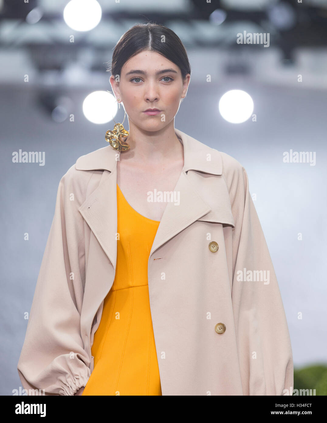 New York, NY USA - September 10, 2016: Model walks runway for TIBI ...