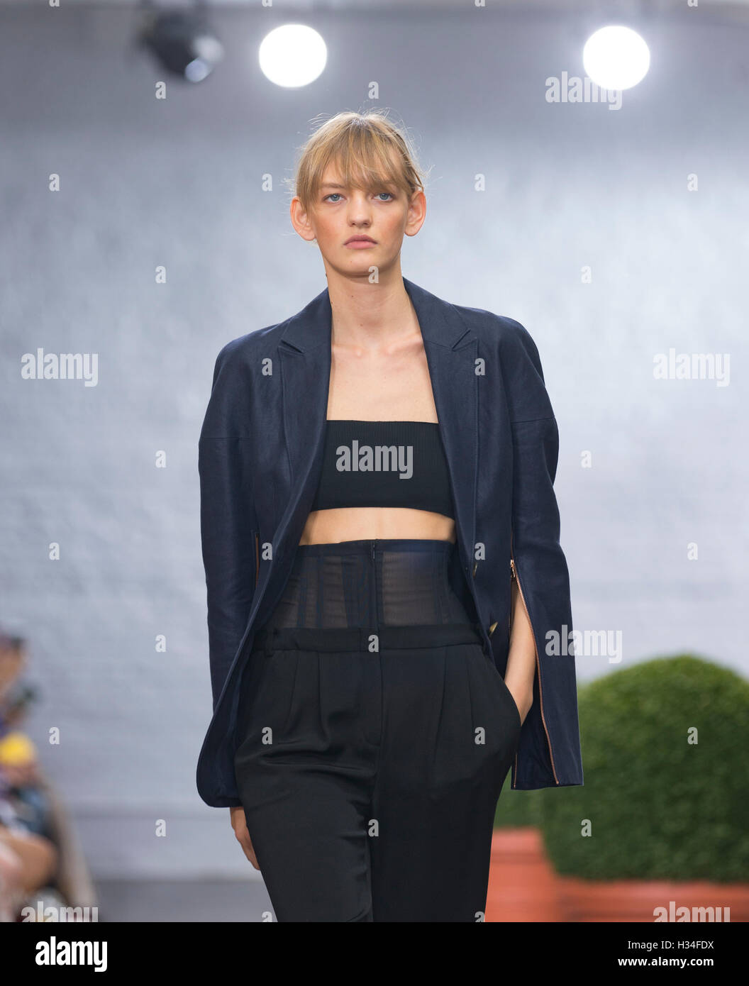 New York, NY USA - September 10, 2016: Model walks runway for TIBI ...