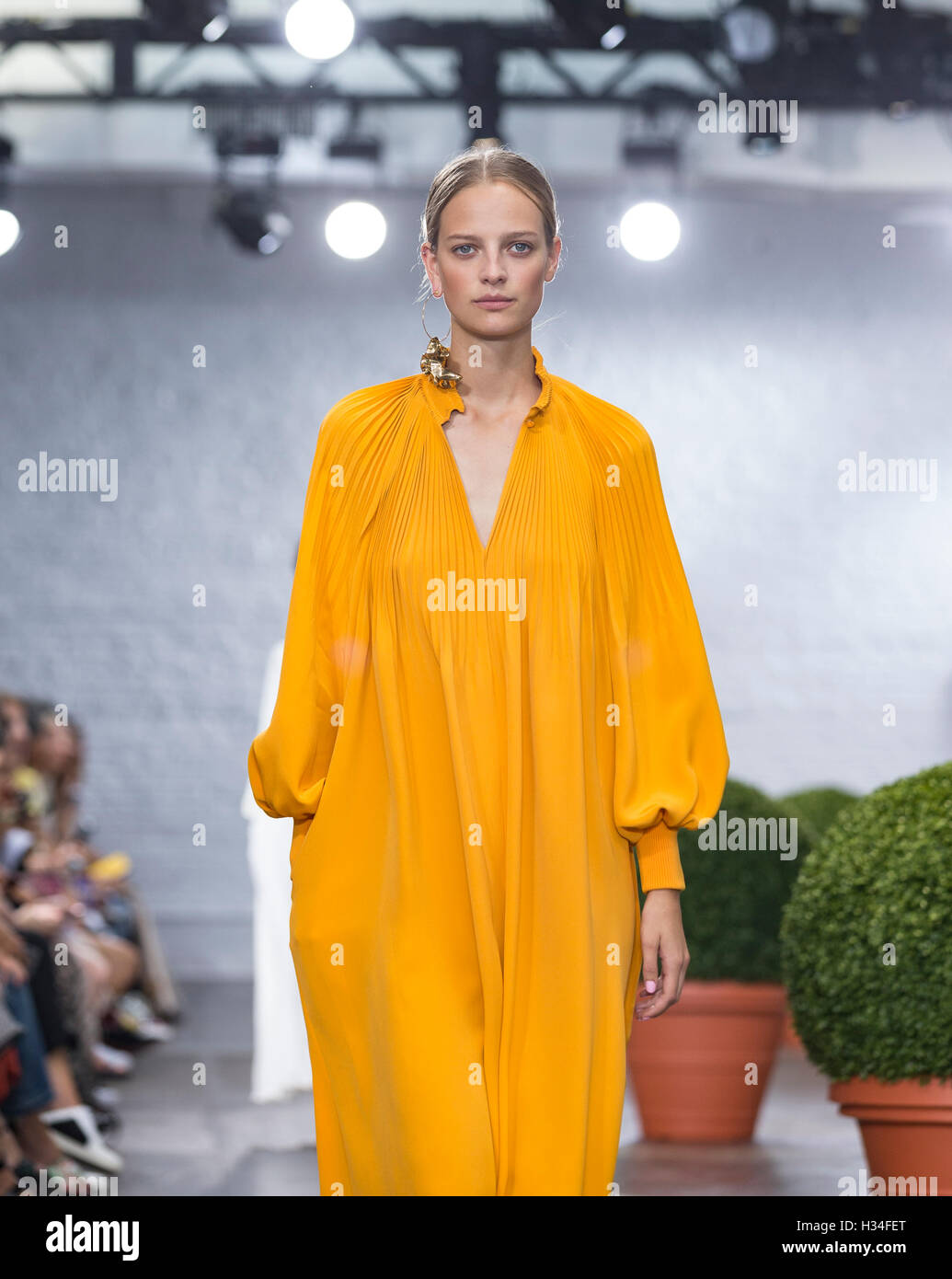 New York, NY USA - September 10, 2016: Model walks runway for TIBI ...