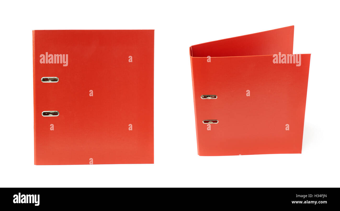 Set of Office folder isolated over the white background Stock Photo - Alamy