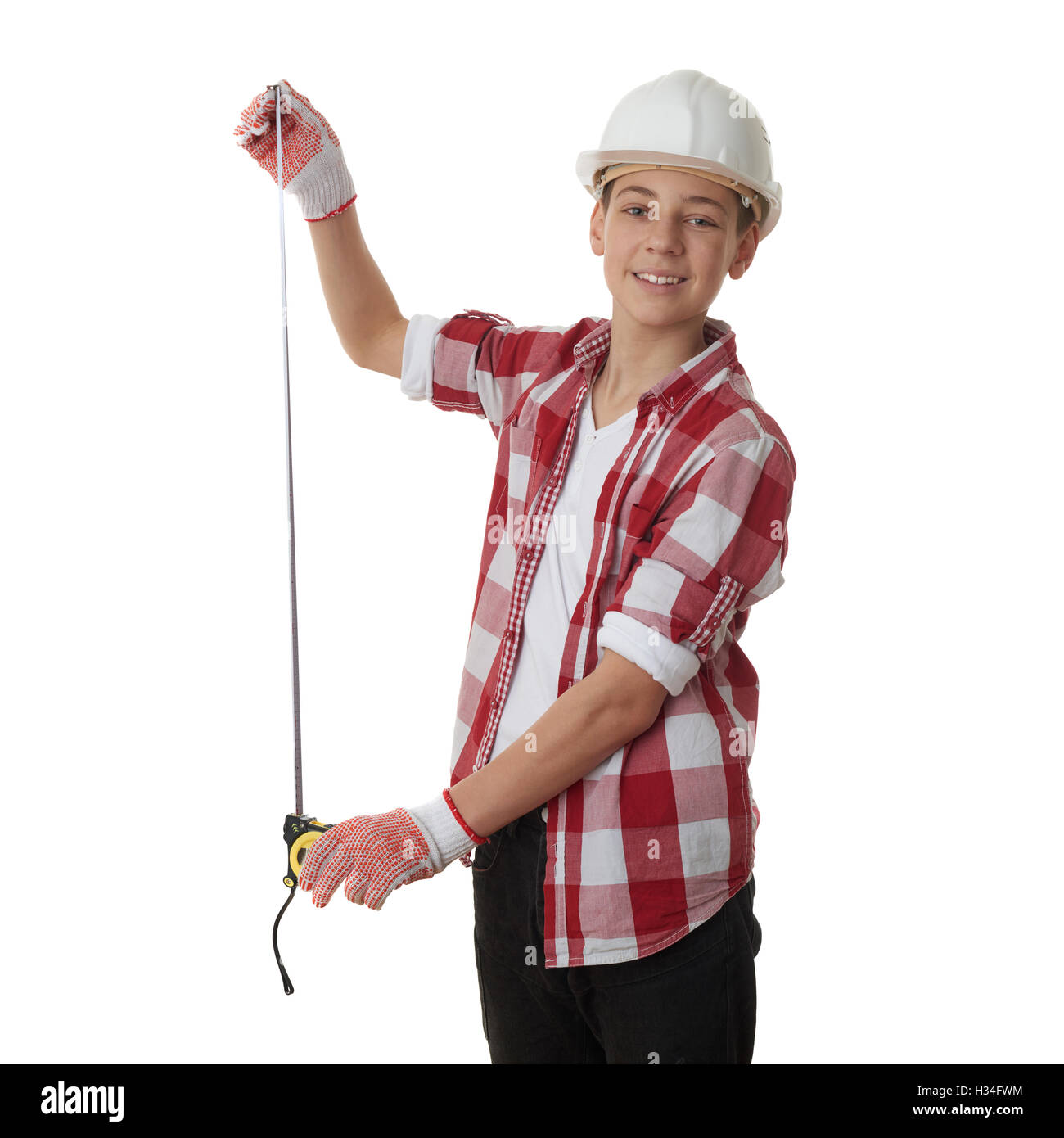 Cute teenager boy over white isolated background Stock Photo - Alamy