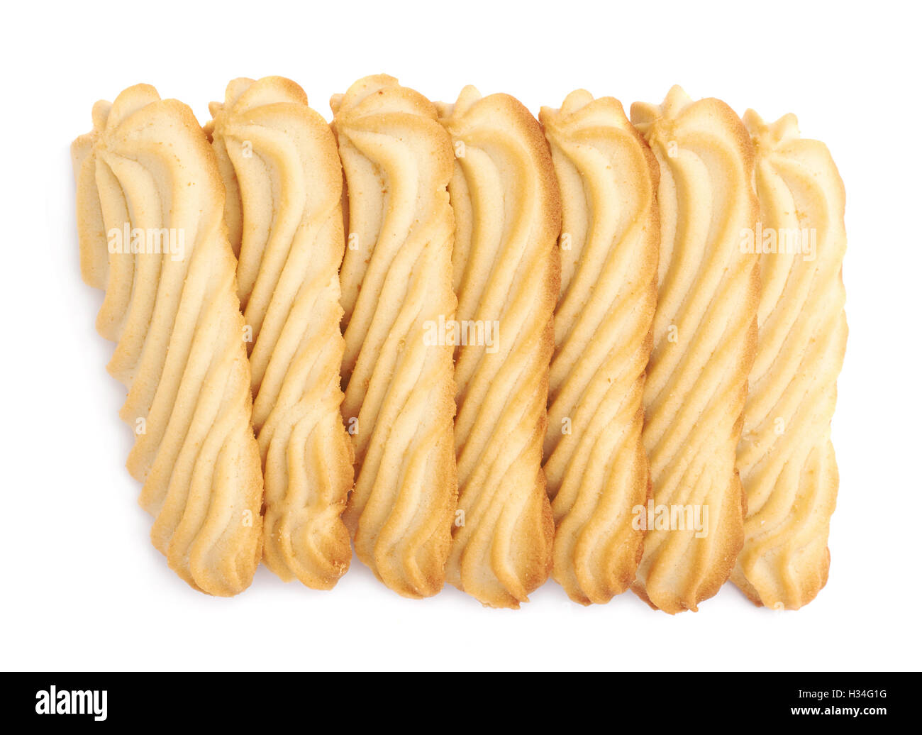 Pile of cookies isolated over the white background Stock Photo - Alamy