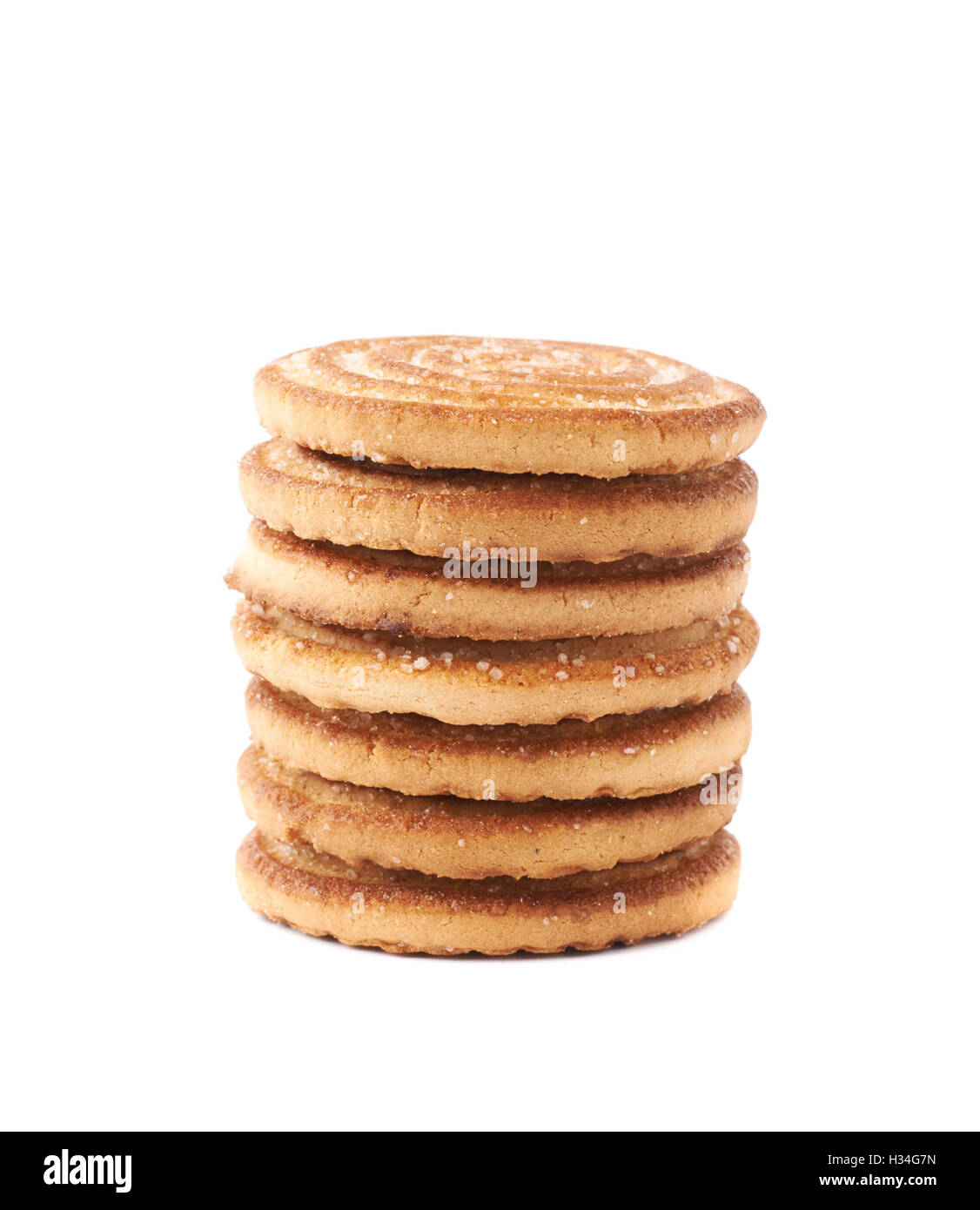 stack of cookies isolated over the white background Stock Photo - Alamy