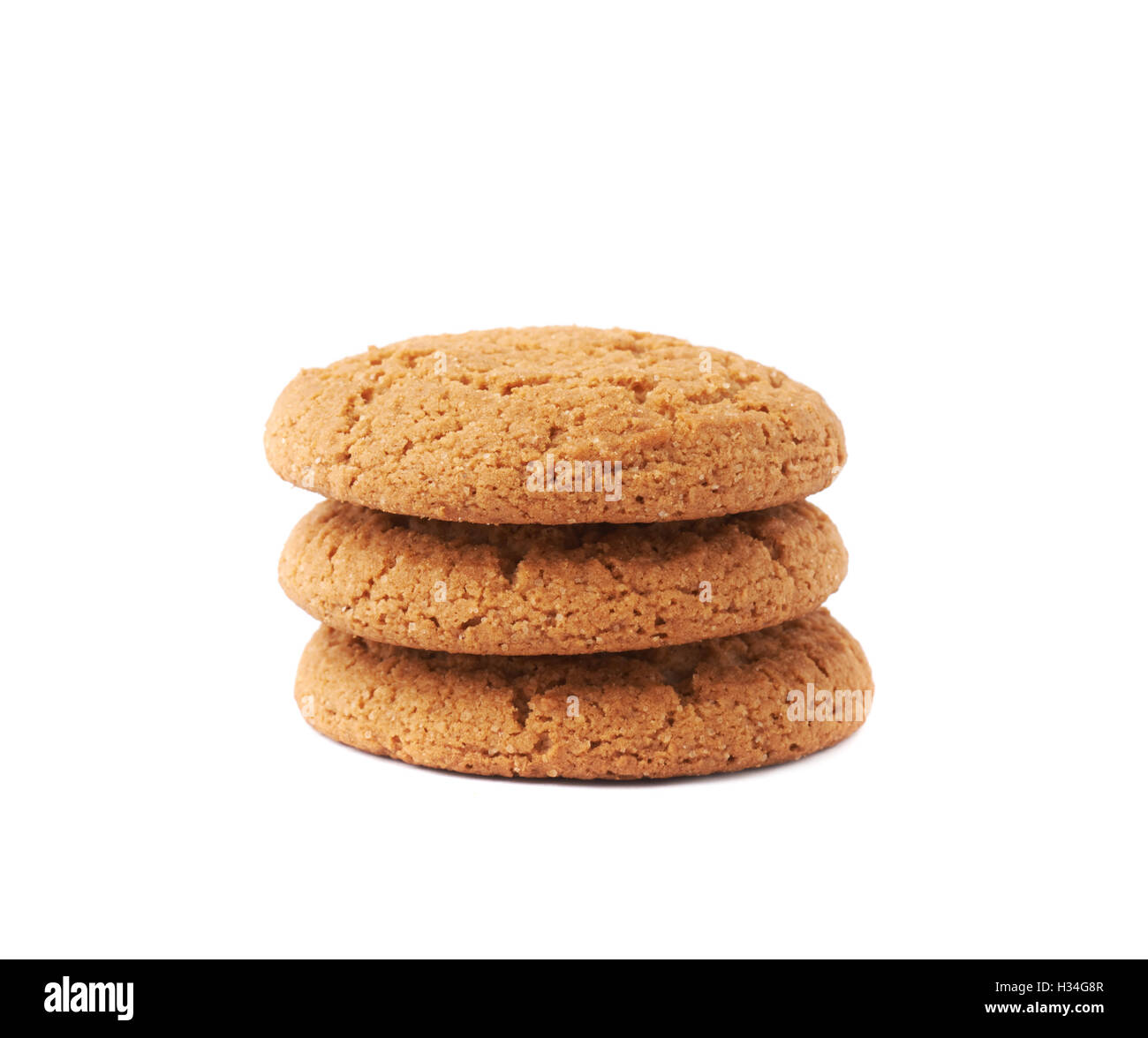 Stack of cookies isolated over the white background Stock Photo - Alamy