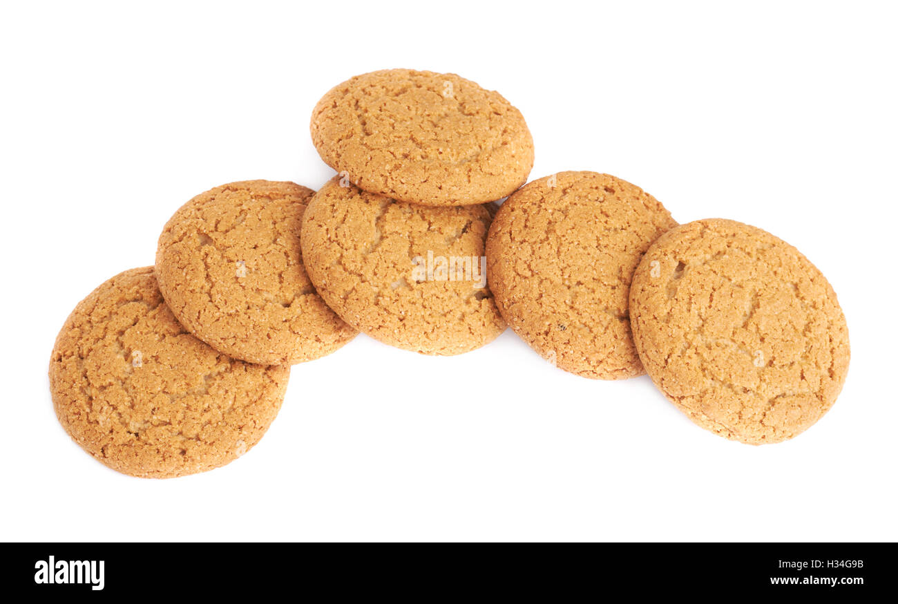 Pile of cookies isolated over the white background Stock Photo - Alamy