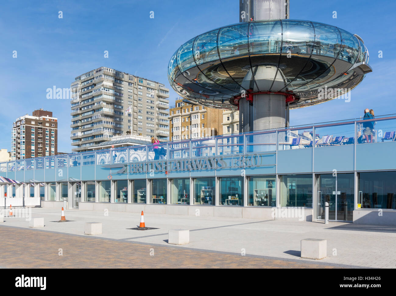 BA i360. British Airways i360 Observation Tower at ground level in ...