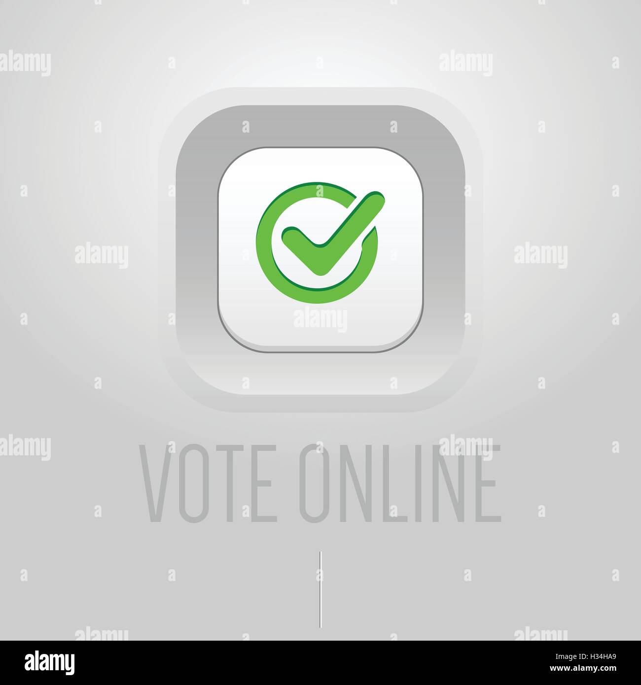 Digital vector usa election with vote online button checkbox, mobile ...