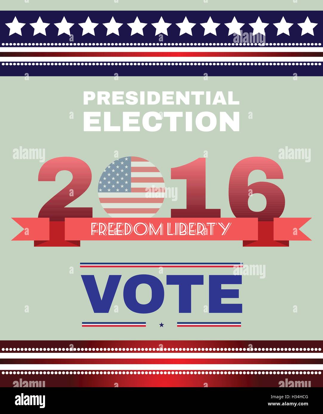Digital vector usa election with presidential vote, freedom, liberty ...