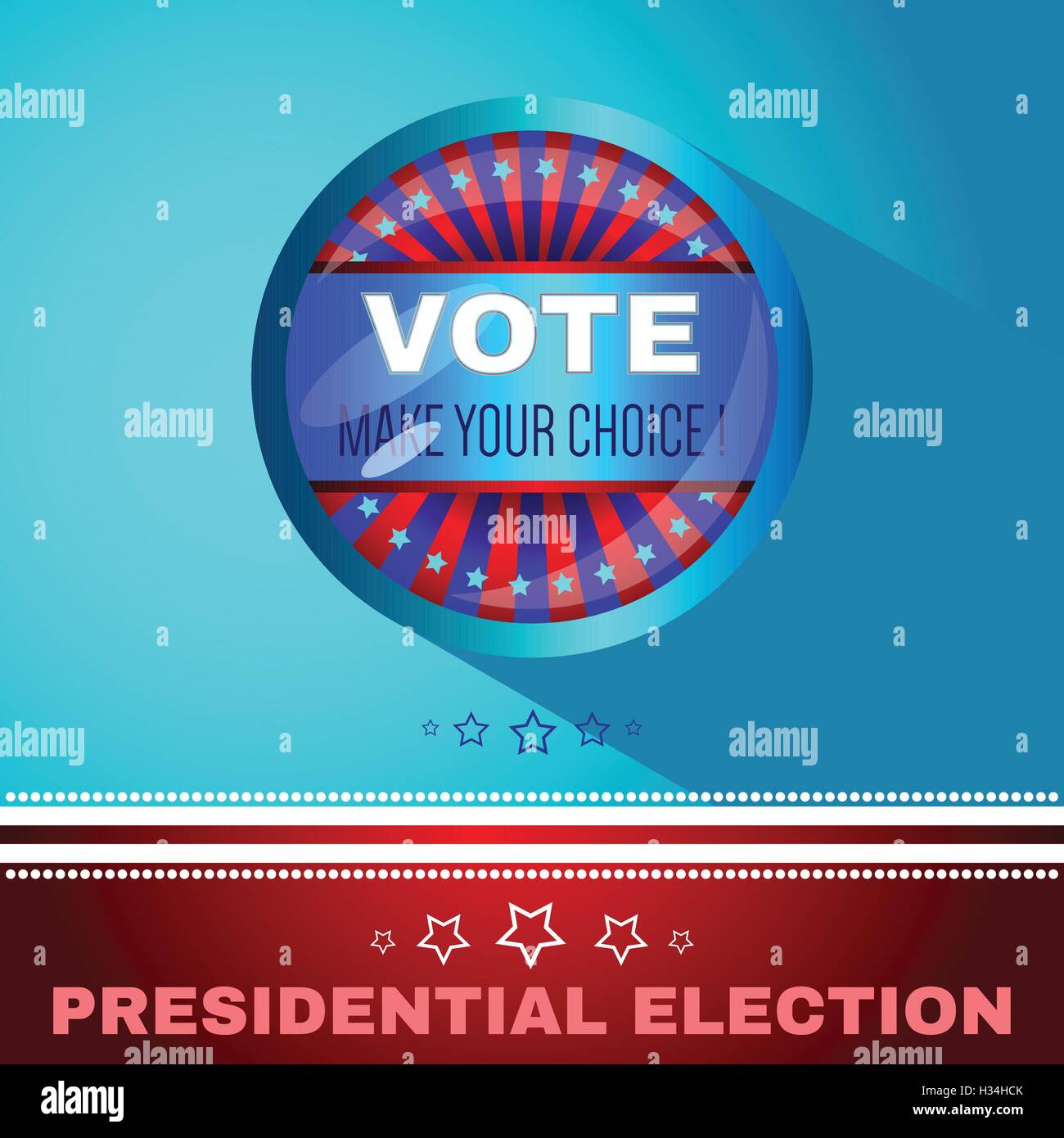 Digital vector usa election with make your choise, presidential ...