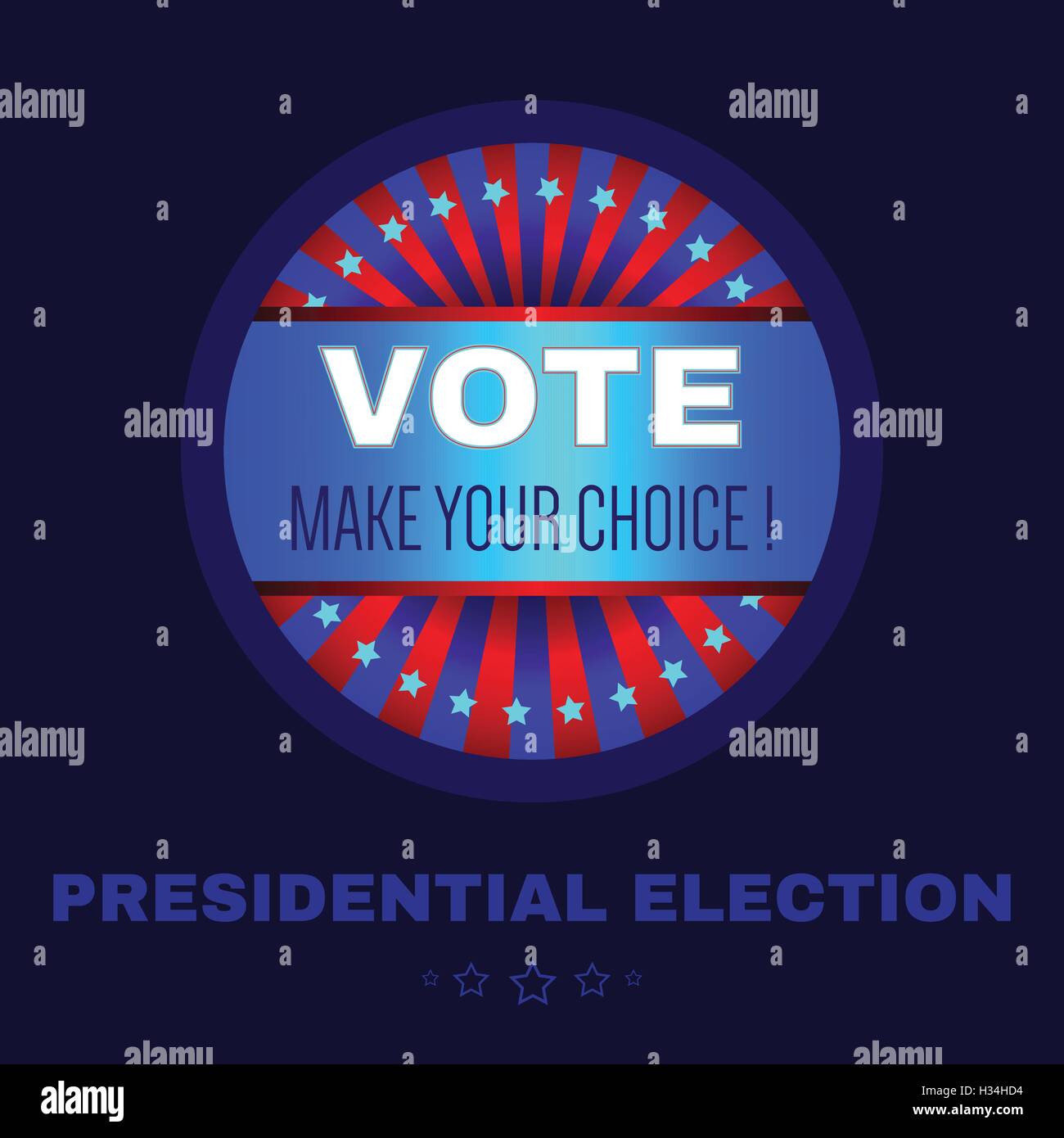 Digital vector usa election with make your choise, presidential ...