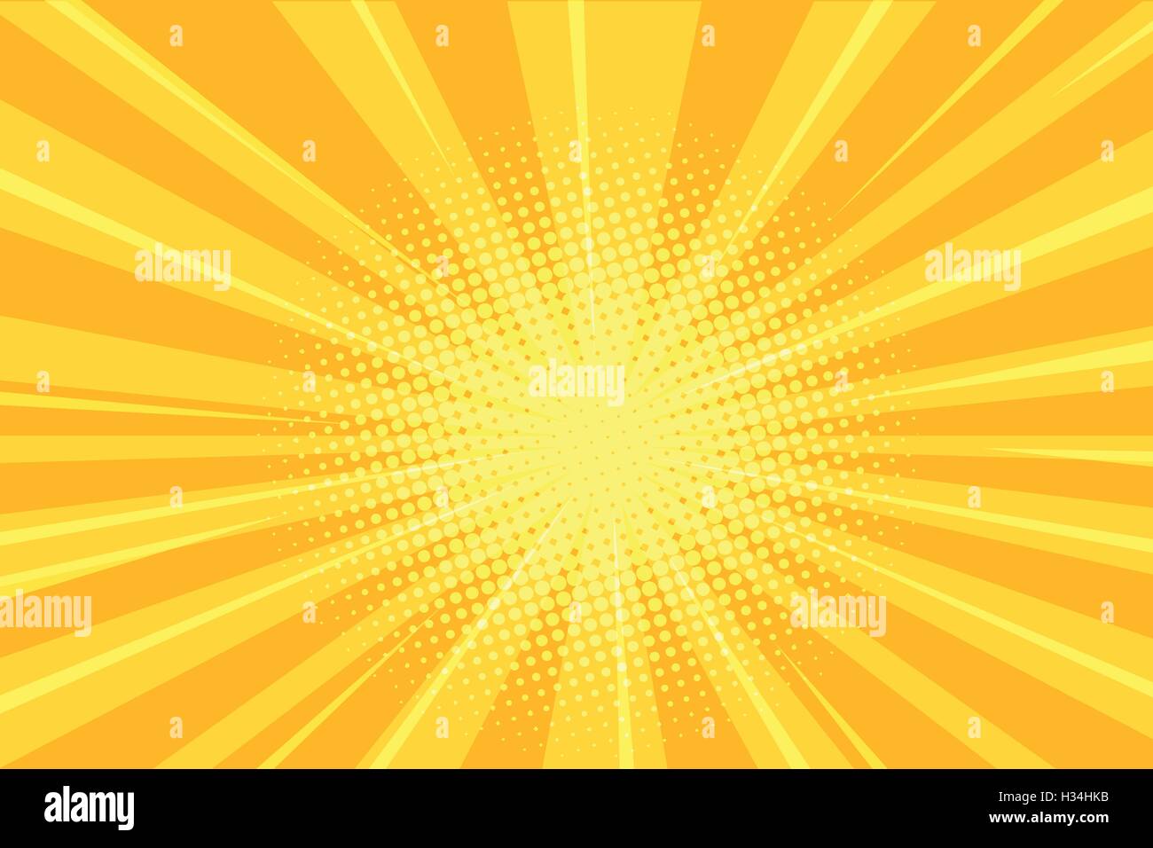 yellow rays comics retro background Stock Vector Image & Art - Alamy