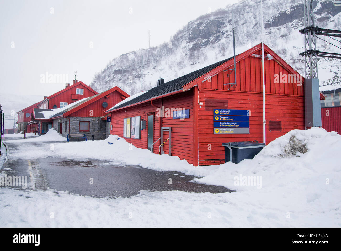 The ultimate Flam Railway Station at an altitude of 866 meters above ...
