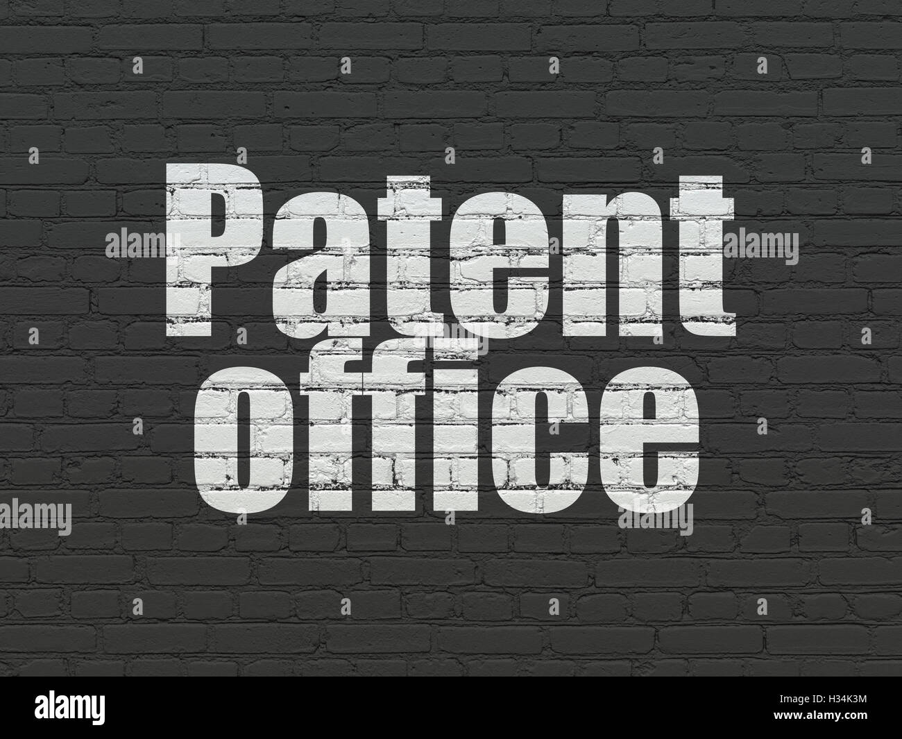 Law concept: Patent Office on wall background Stock Photo - Alamy