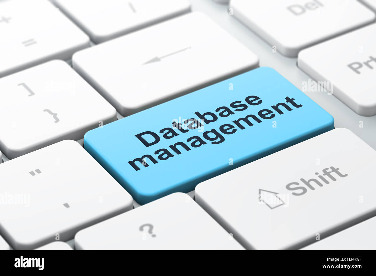 Software concept: Database Management on computer keyboard background Stock Photo - Alamy