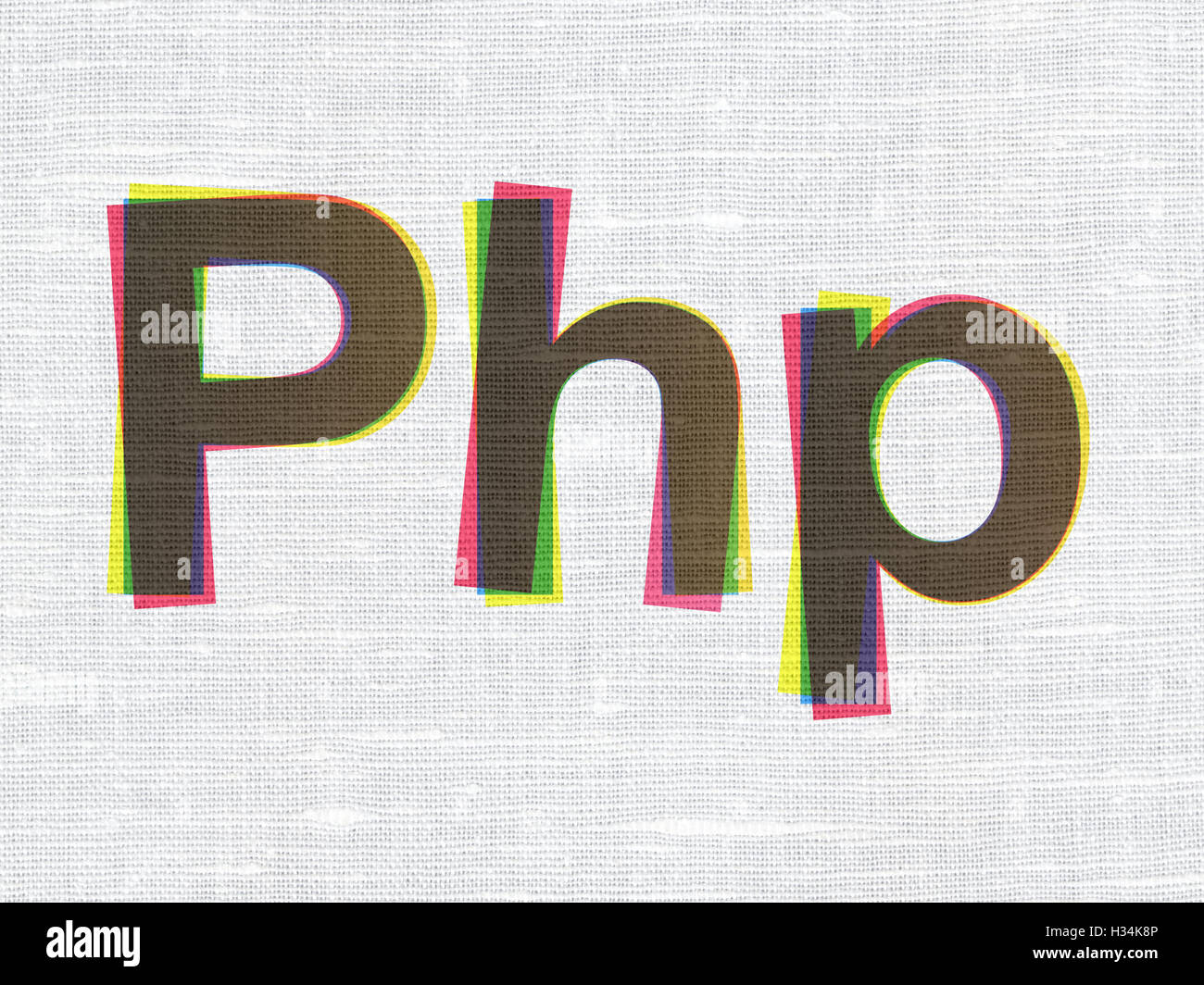 Software concept: Php on fabric texture background Stock Photo - Alamy