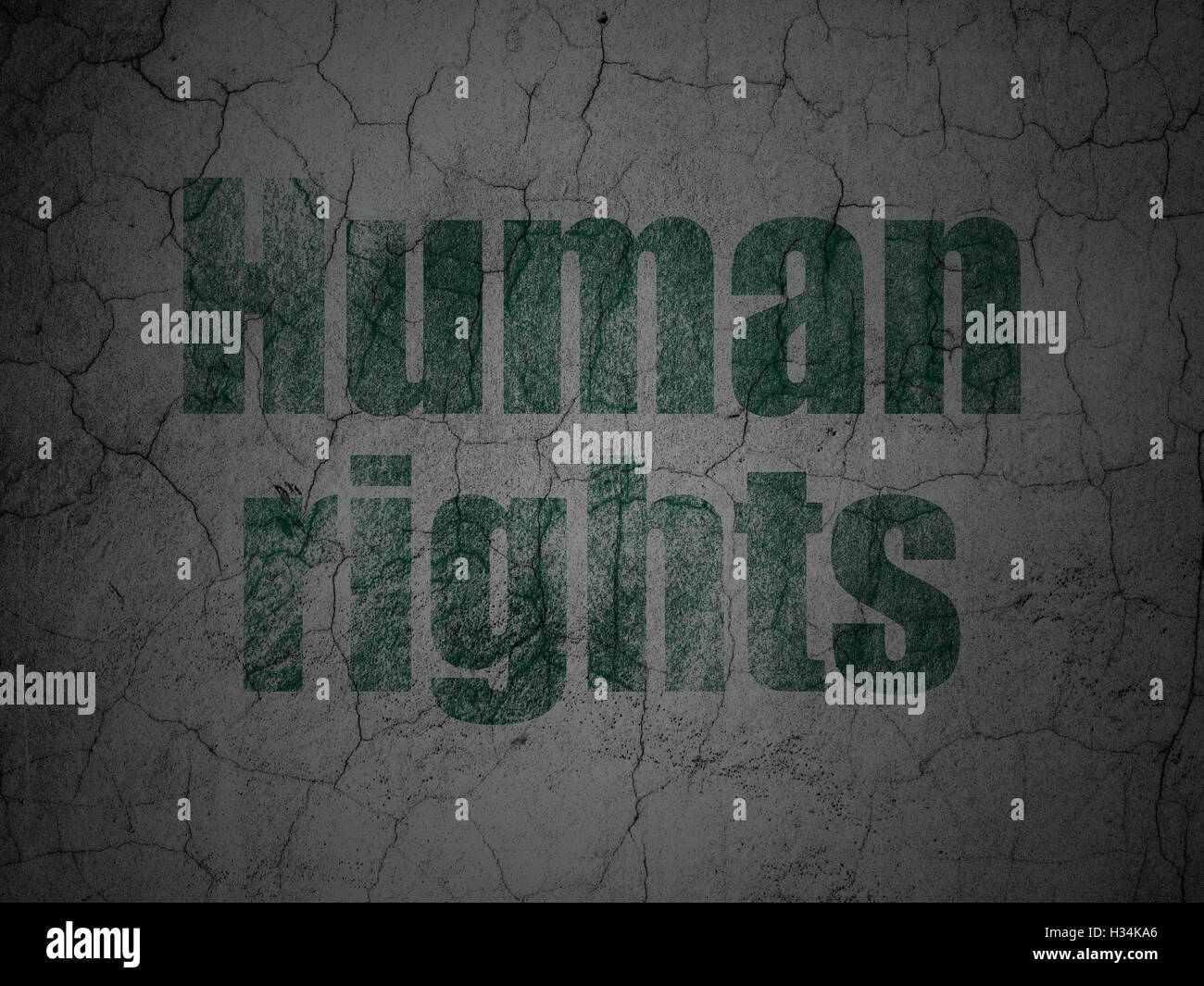 Political concept: Human Rights on grunge wall background Stock Photo ...