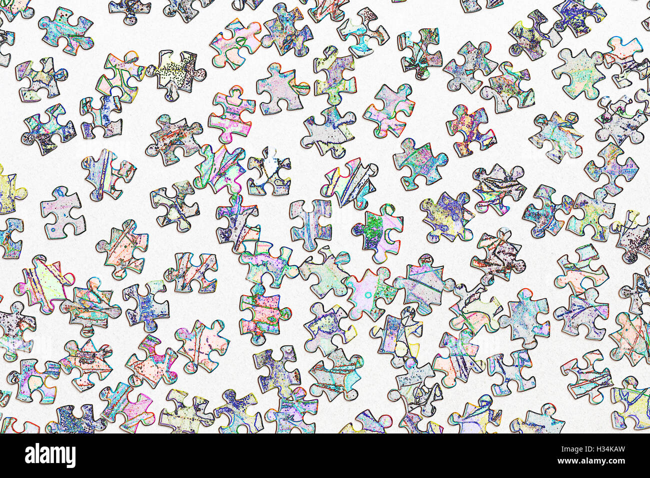 Puzzle pieces of Authentic World's Toughest Puzzle Impossible jigsaw ...