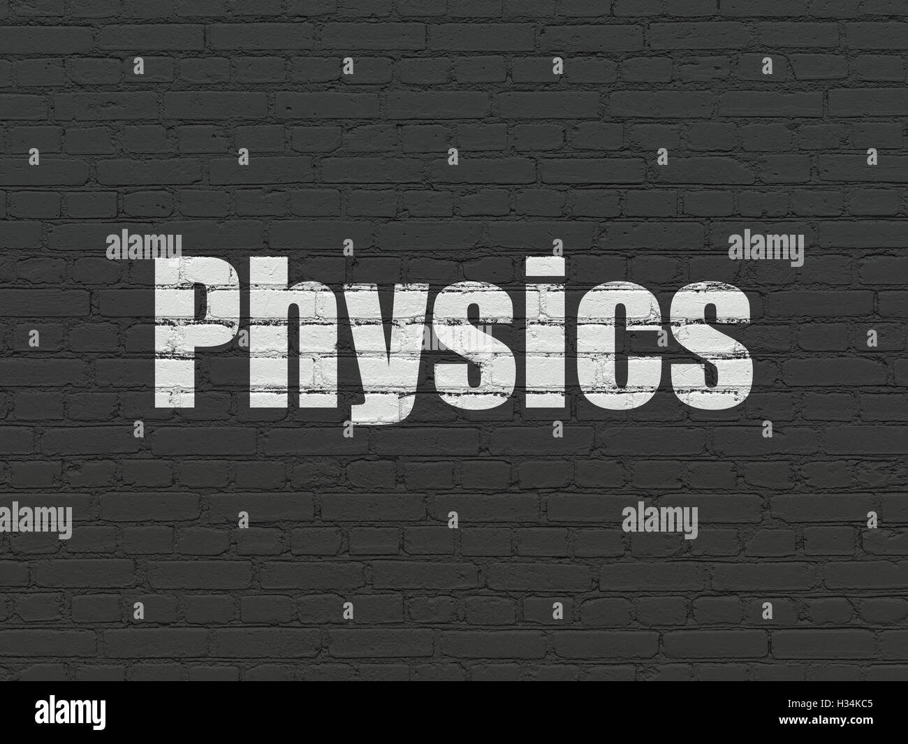 Education concept: Physics on wall background Stock Photo - Alamy