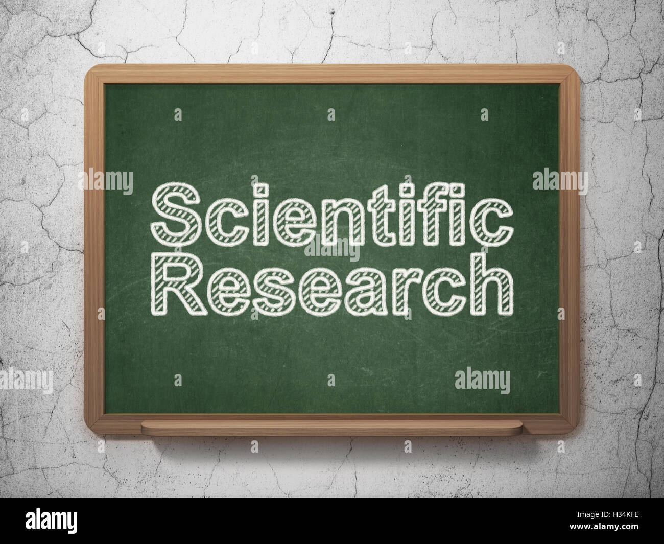 Science concept: Scientific Research on chalkboard background Stock ...