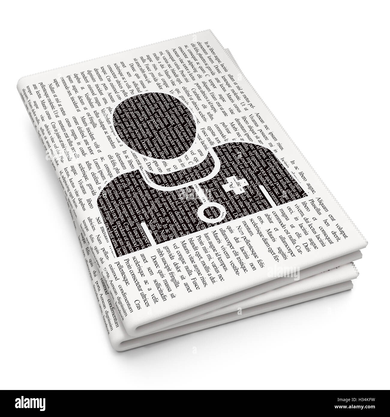 Health concept: Doctor on Newspaper background Stock Photo - Alamy