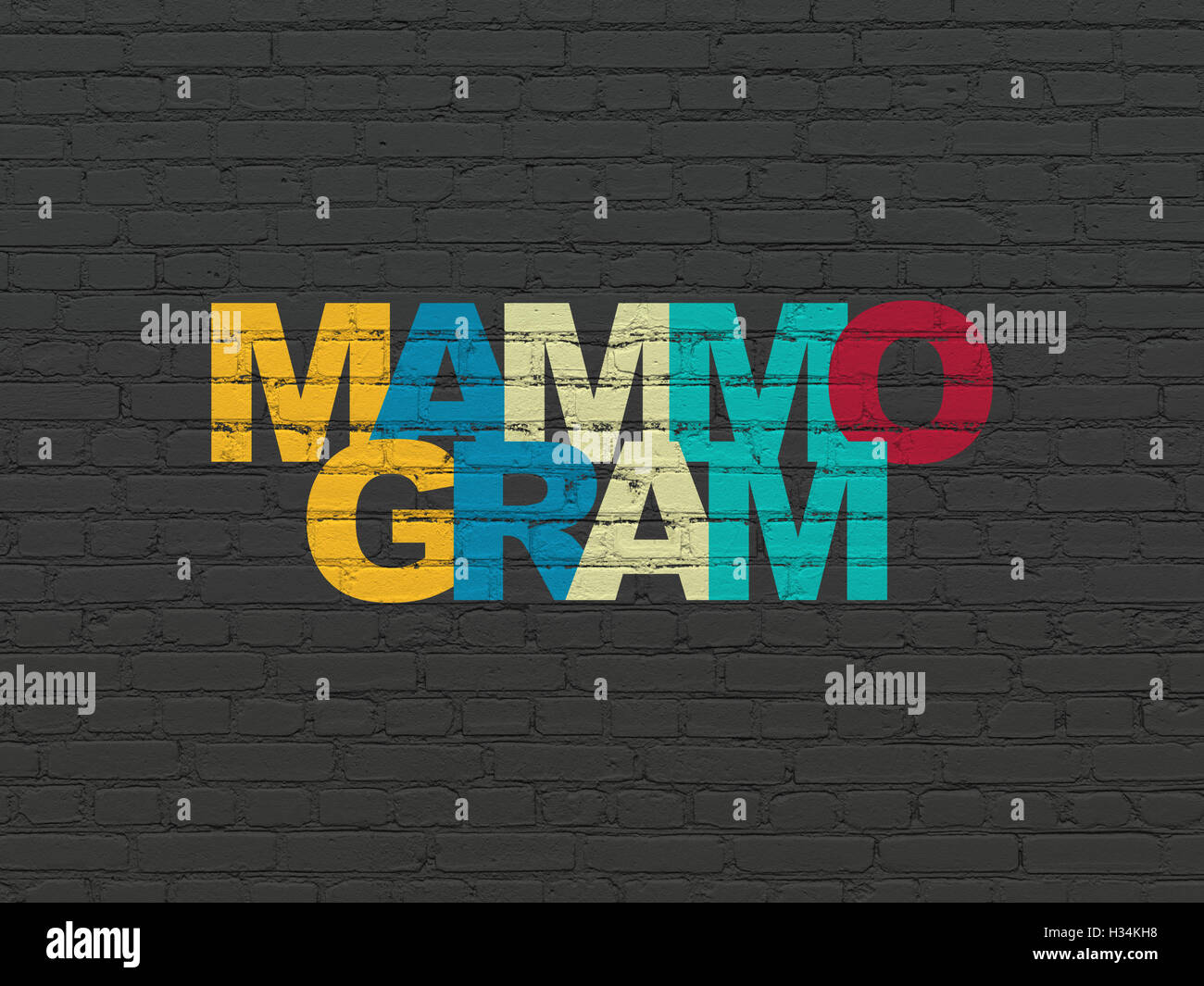 Health concept: Mammogram on wall background Stock Photo - Alamy