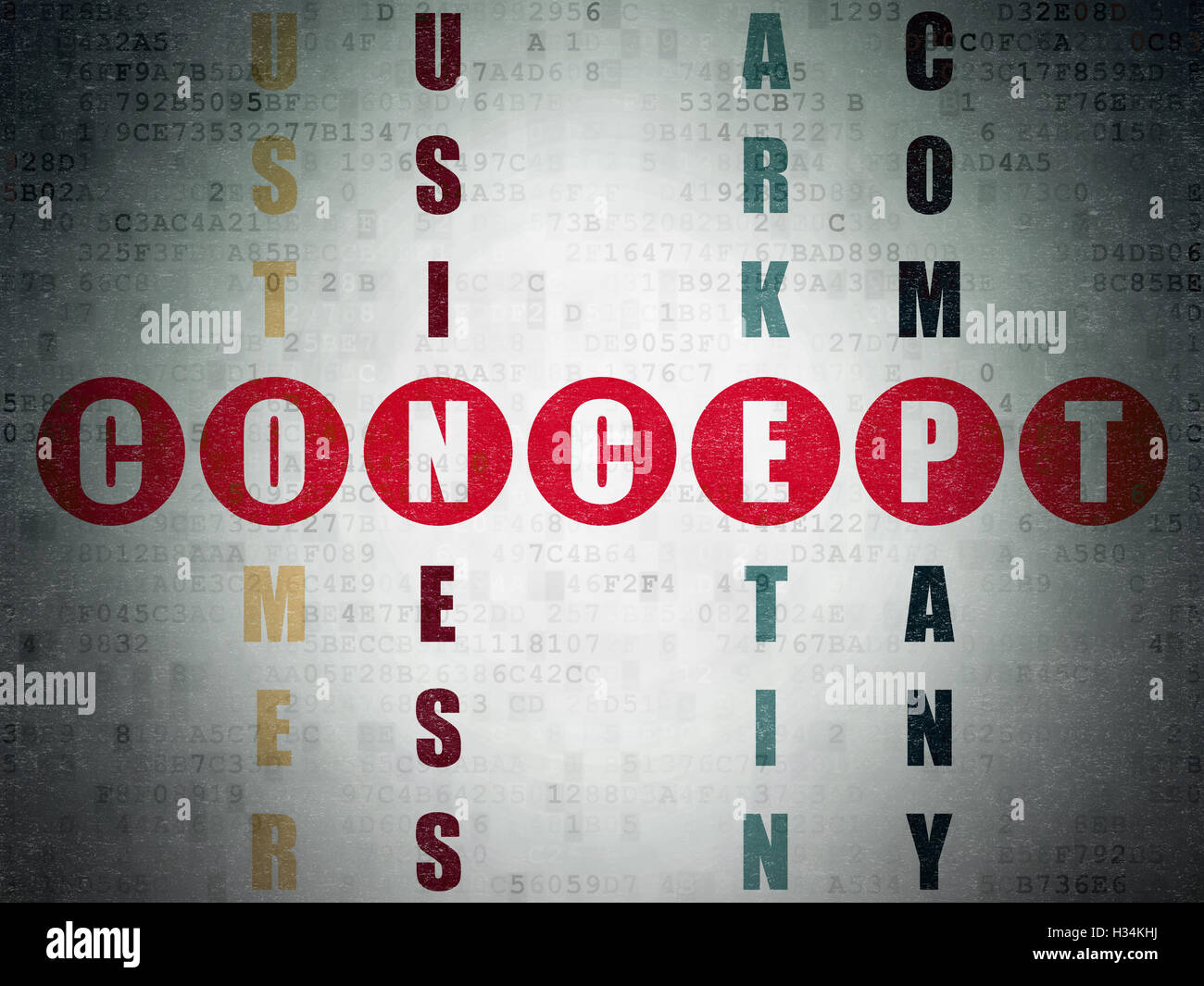 Advertising concept: Concept in Crossword Puzzle Stock Photo - Alamy