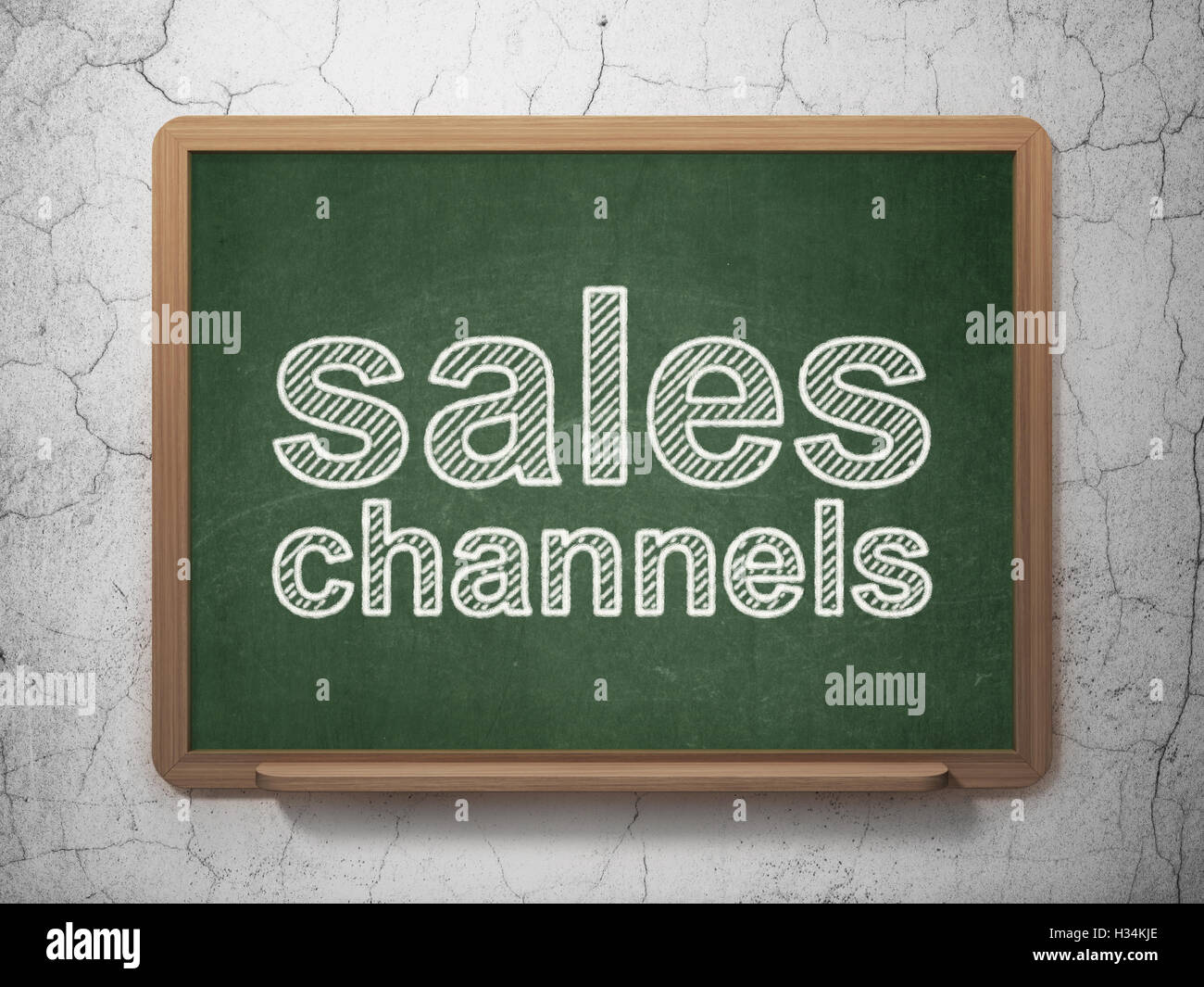Advertising concept: Sales Channels on chalkboard background Stock Photo - Alamy