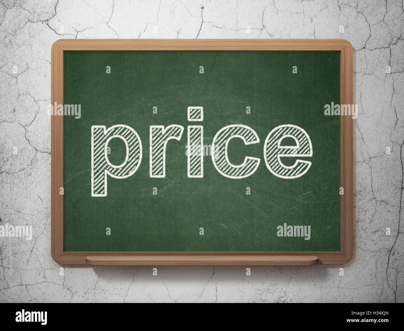 Marketing concept: Price on chalkboard background Stock Photo - Alamy