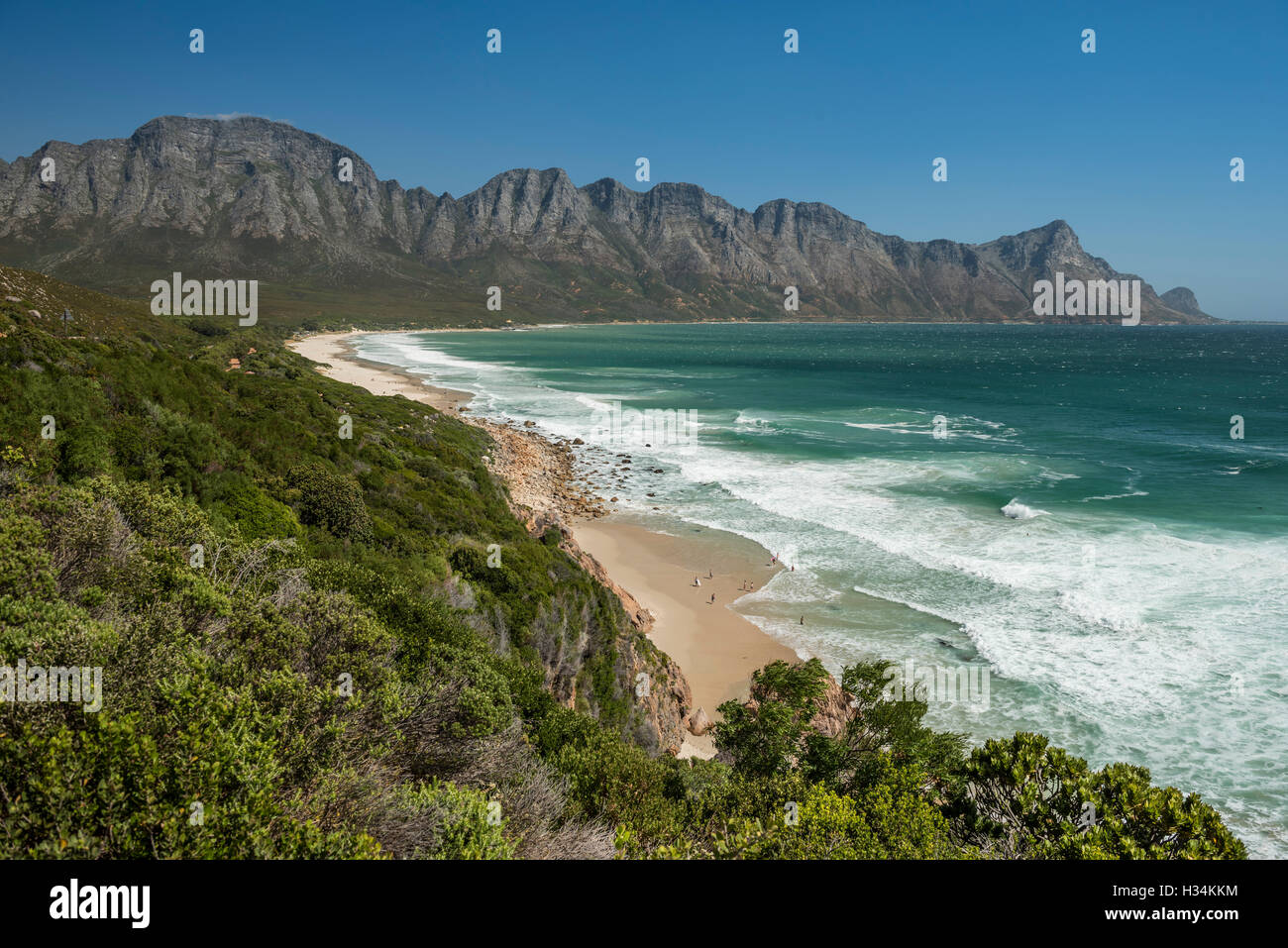 Spectacular view of Kogel Bay Beach from Dappat Se Gat along the Scenic ...