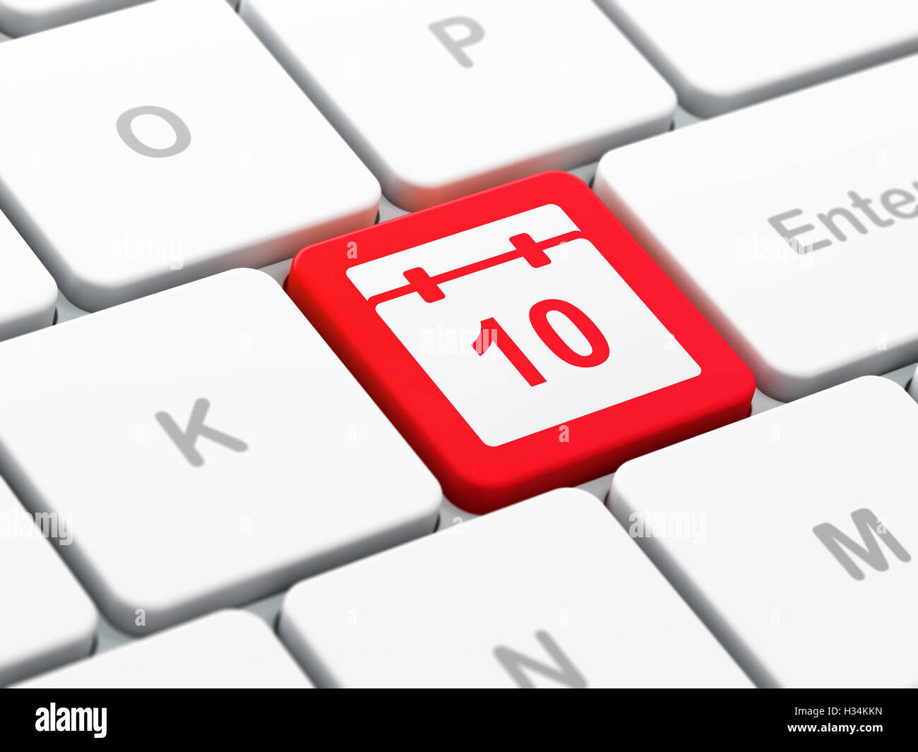 Timeline concept: Calendar on computer keyboard background Stock Photo ...