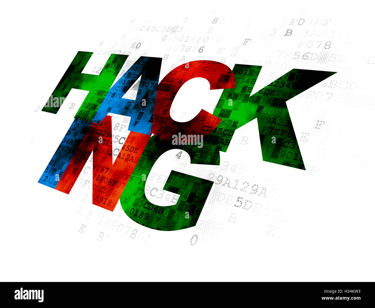 Privacy concept: Hacking on Digital background Stock Photo - Alamy