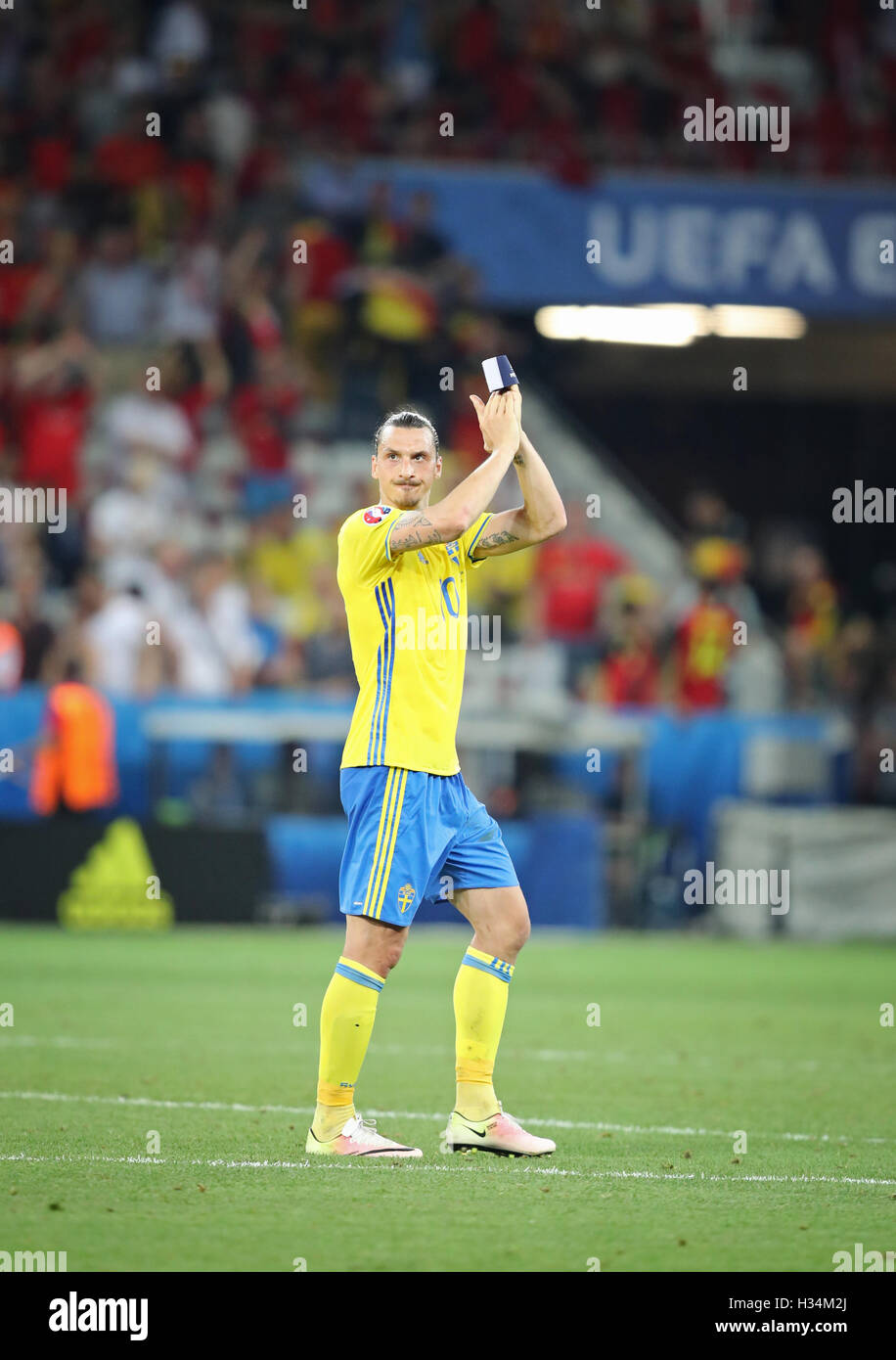 Zlatan Ibrahimovic Fans After Uefa High Resolution Stock Photography ...