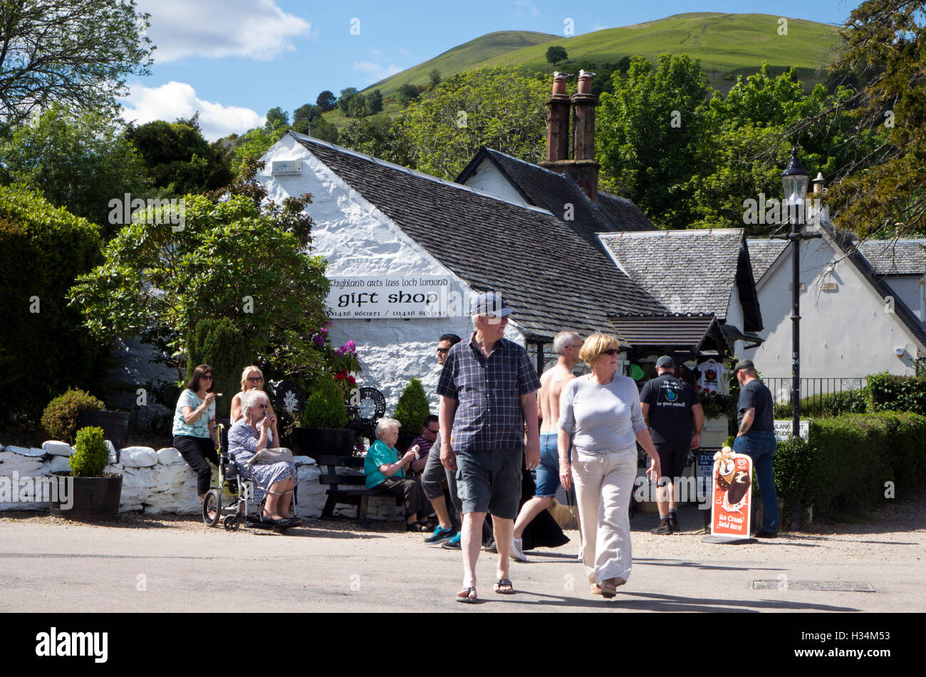 wee shop at Luss Stock Photo - Alamy