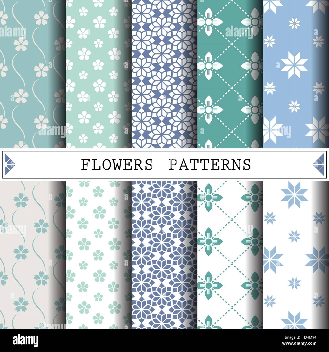flower vector pattern,pattern fills, web page background,surface ...