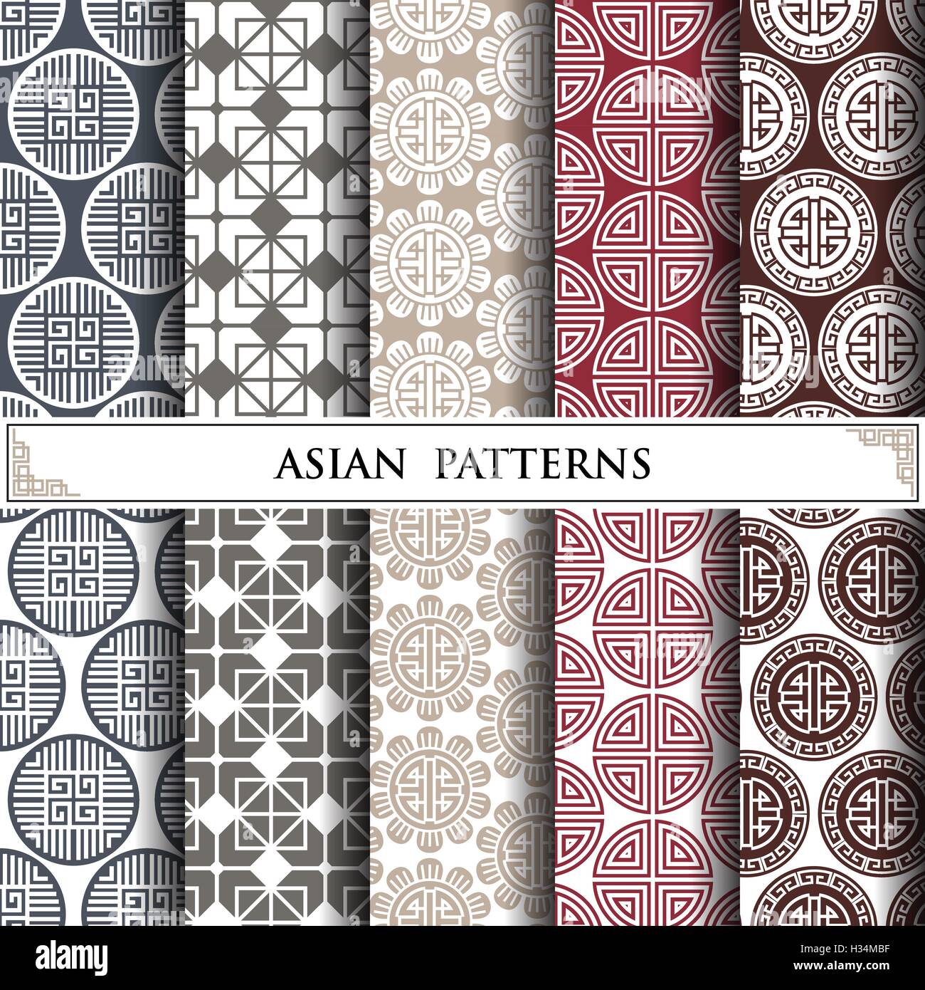 Japan korea painting Stock Vector Images - Alamy