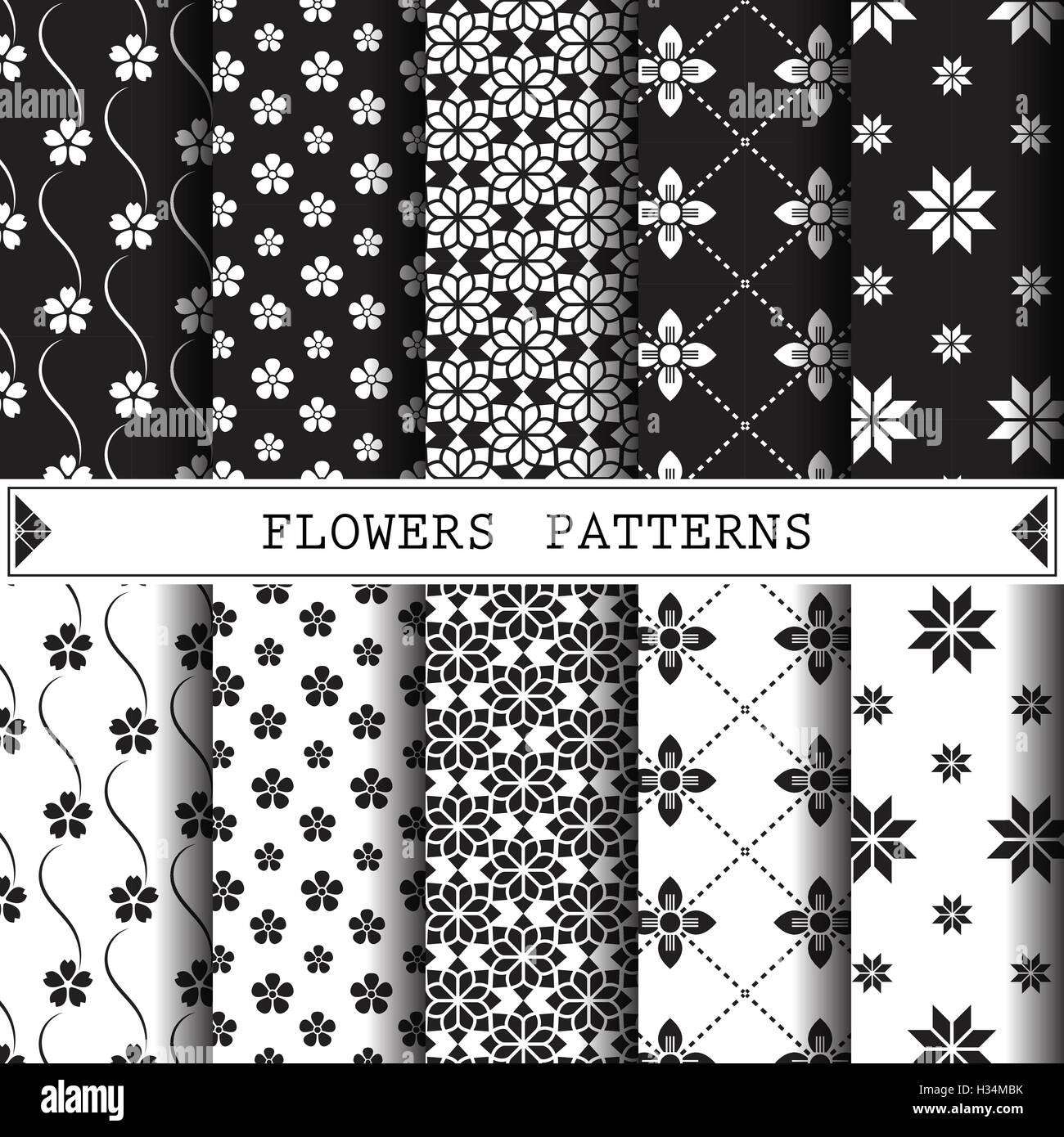 flower vector pattern,pattern fills, web page background,surface textures Stock Vector Image ...