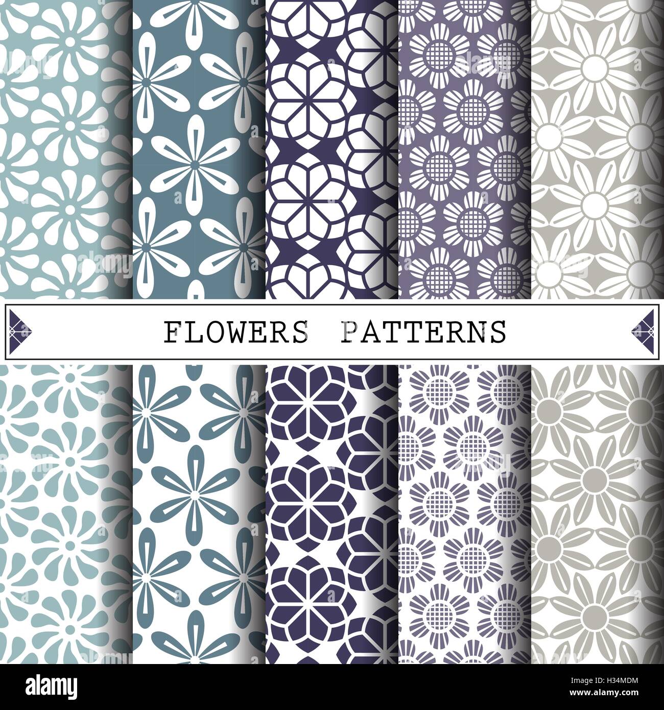 flower vector pattern,pattern fills, web page background,surface textures Stock Vector Image ...